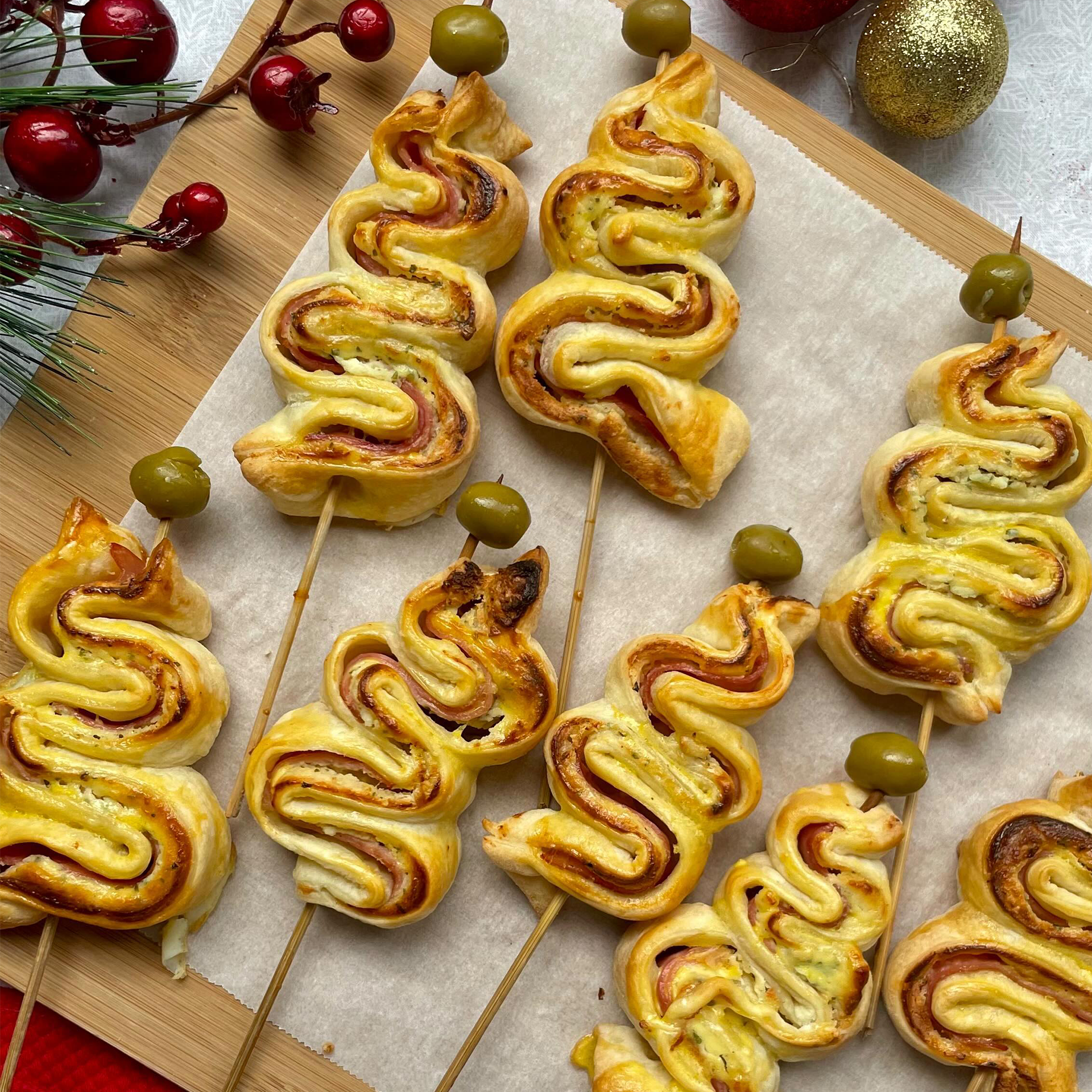 Christmas tree puff pastry - Gaspésien